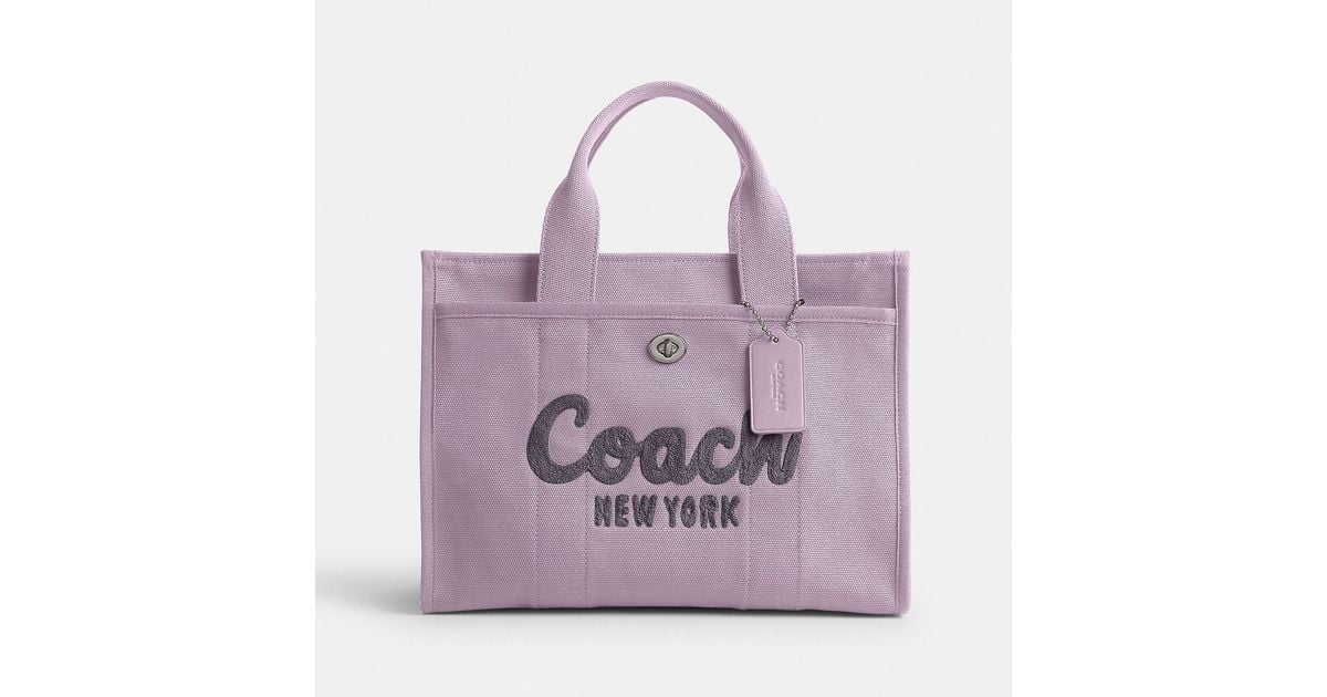 COACH Cargo Tote 26 in Purple | Lyst