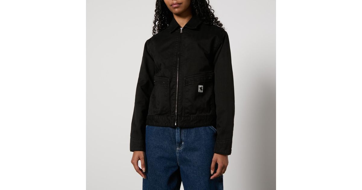 Carhartt Norris Redwood Twill Jacket in Black | Lyst