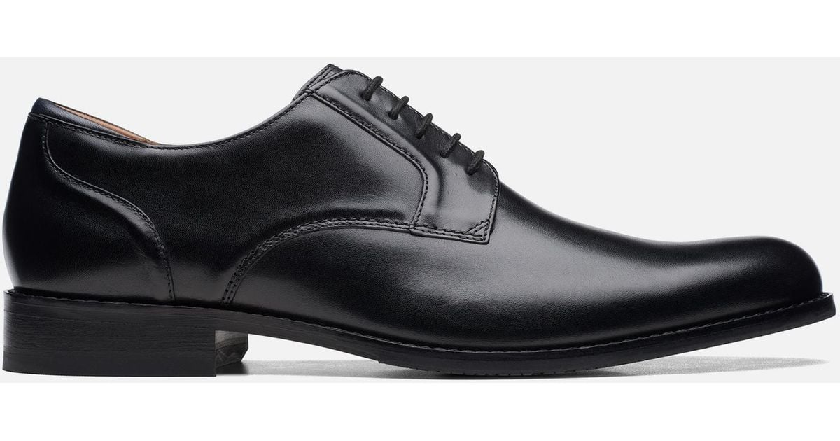 Clarks Craftarlo Lace Leather Derby Shoes in Black for Men | Lyst UK