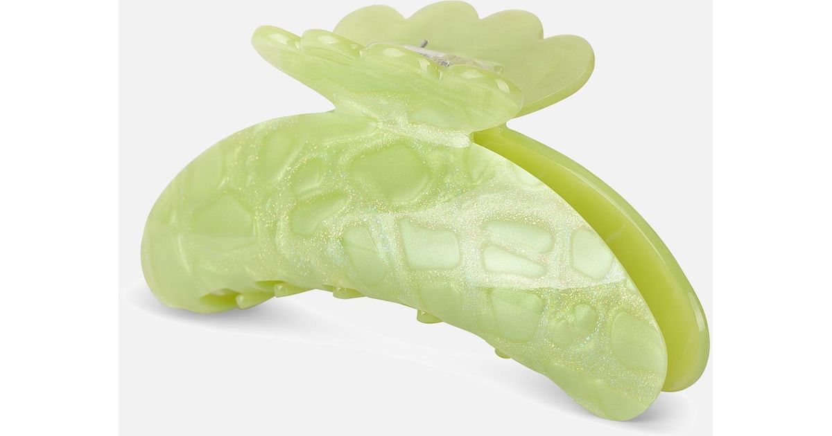 SUI AVA Helle Fancy Acrylic Big Hair Clip in Green | Lyst UK