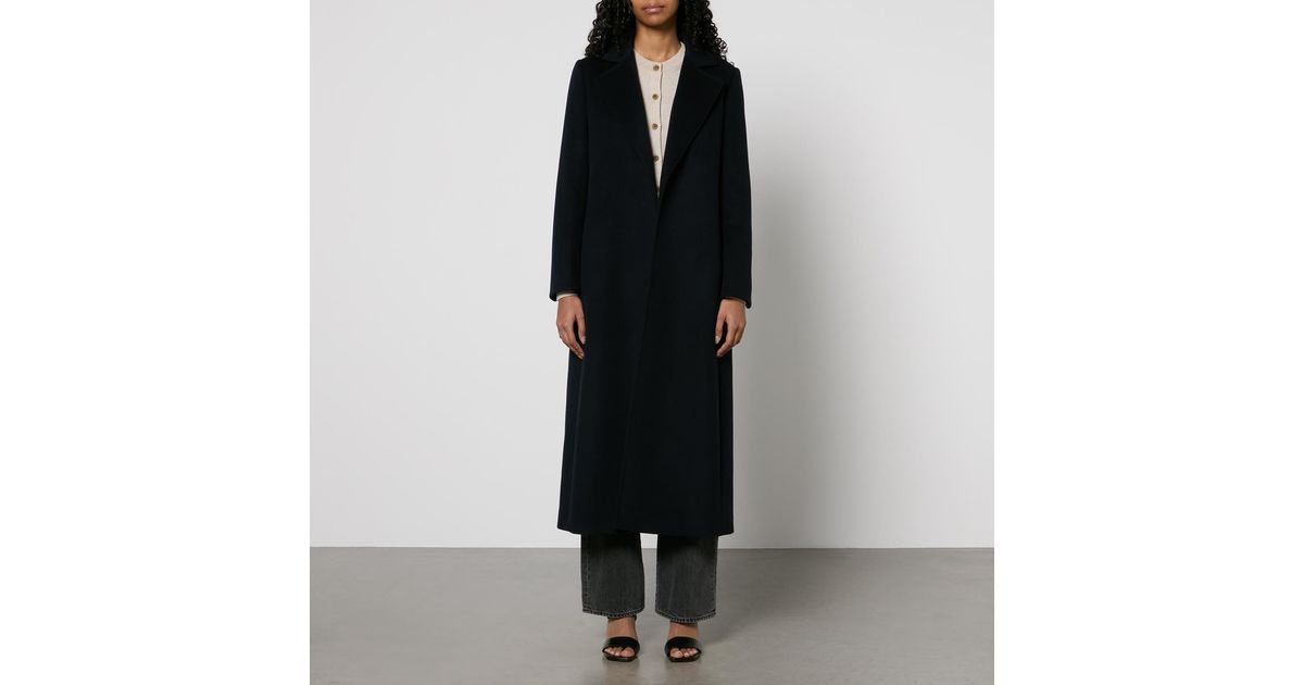 MAX&Co. Longrun Classic Wool Coat in Black | Lyst