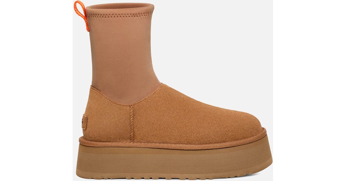 UGG Classic Dipper Suede Boots in Brown | Lyst