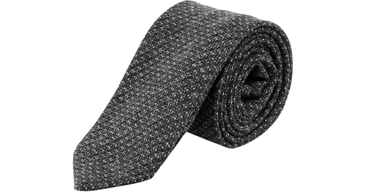 Nicky Wool Tie in Gray for Men | Lyst