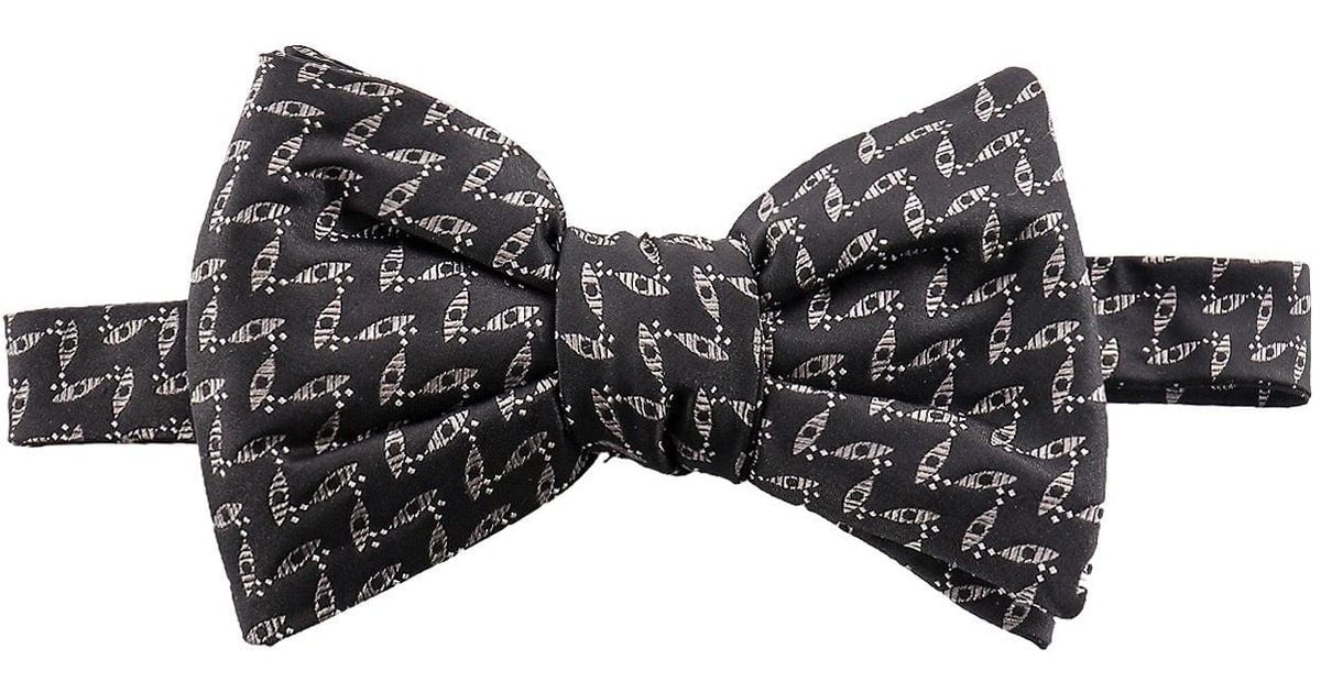 Nicky Silk Bowtie in Black for Men | Lyst