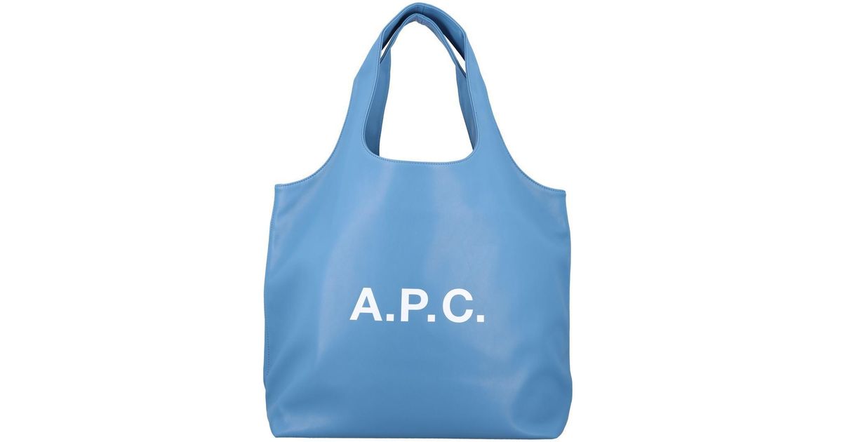 A.P.C. Ninon Tote Bag in Blue | Lyst