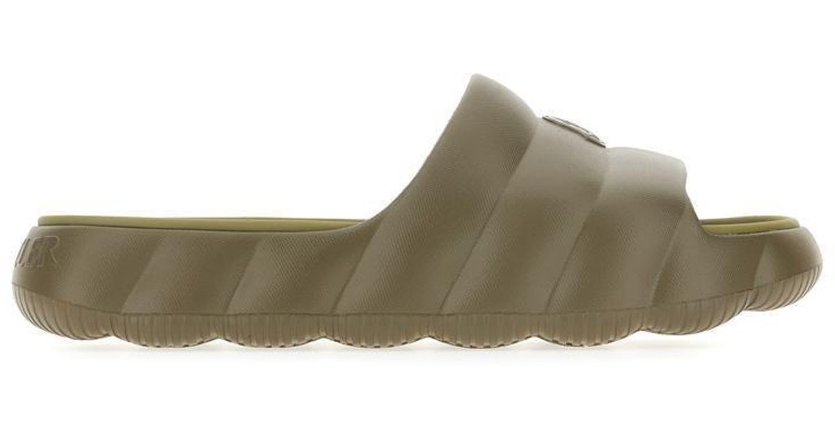 Moncler Slippers in Green for Men | Lyst