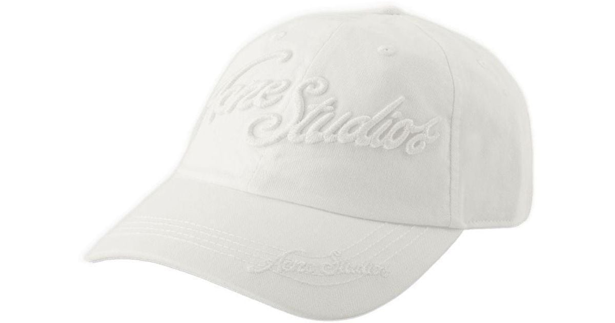 Acne Studios Fn Ux Hats000314 Cap in White | Lyst