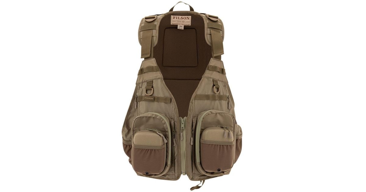 Filson Fishing Guide Vest in Brown for Men | Lyst