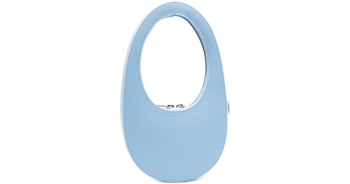 Coperni 'Mini Swipe' Sky Leather Bag in Blue | Lyst