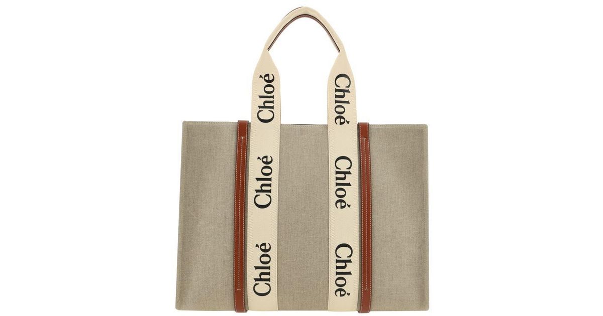 Chloé Handbags in Natural | Lyst