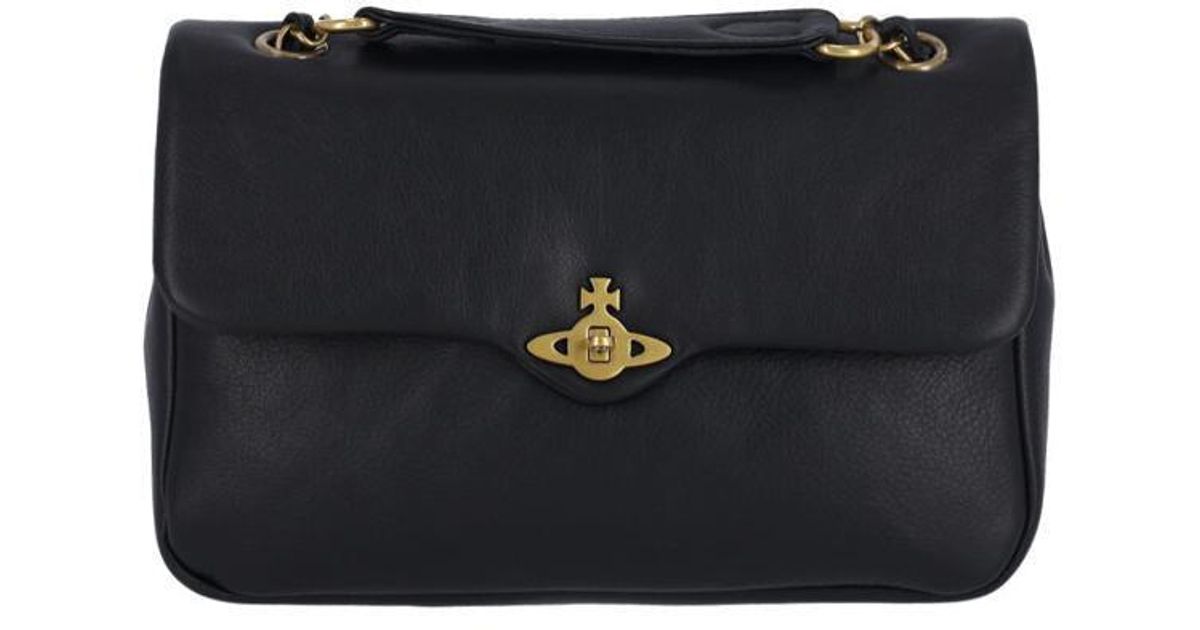 Vivienne Westwood Medium Shoulder Bag Anita in Black | Lyst