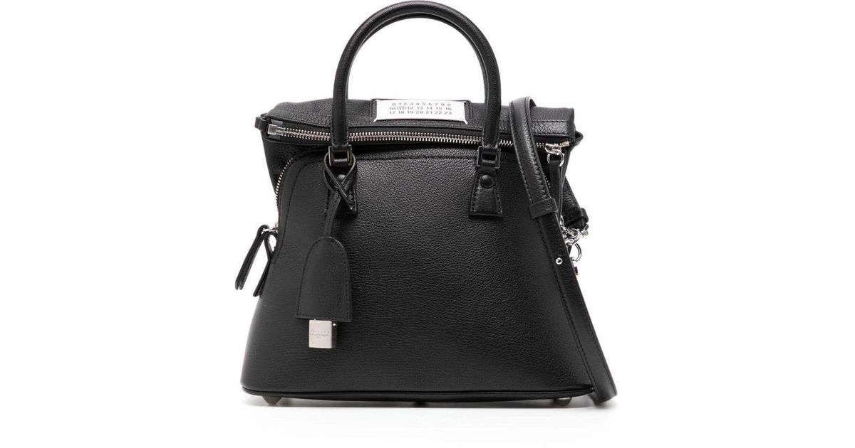Maison Margiela Mini 5Ac Classique Top-Handle Bag in Black | Lyst