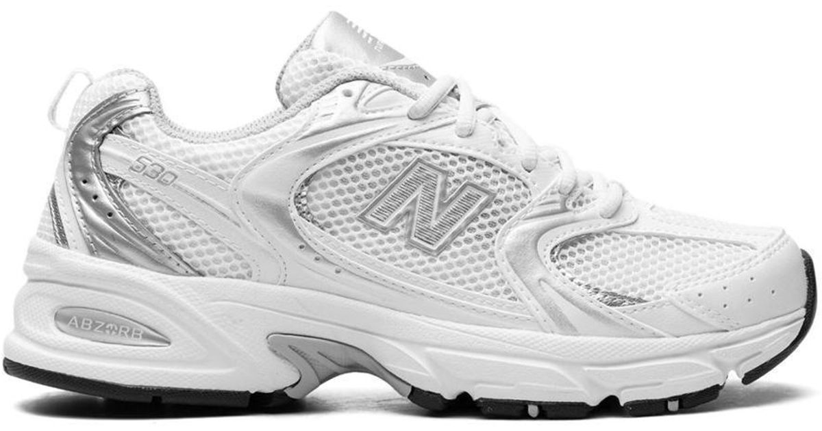 New Balance Mesh Sneakers in White | Lyst