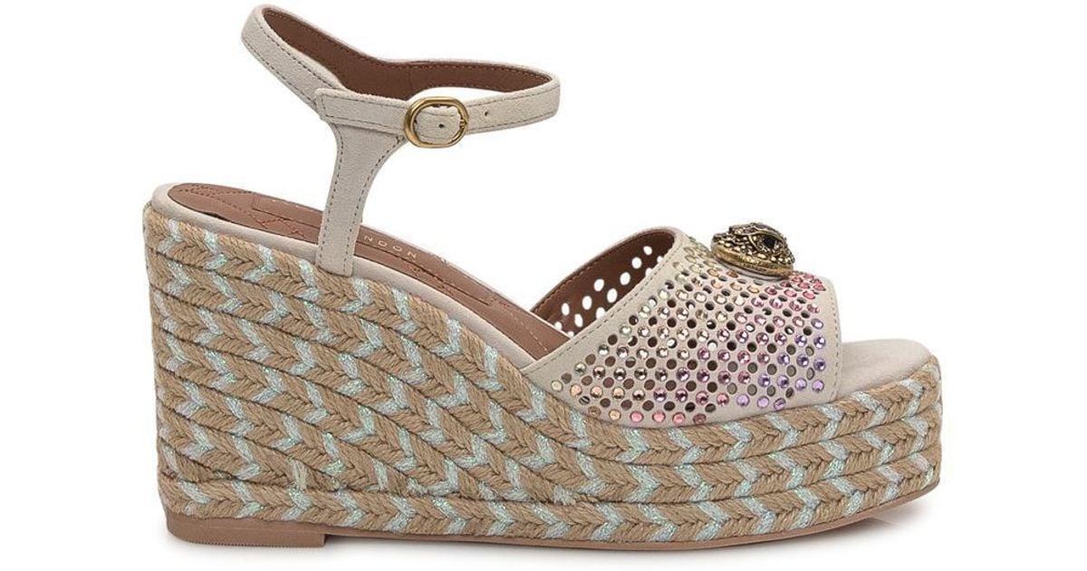 Kurt Geiger Chelsea Sandal in Natural | Lyst