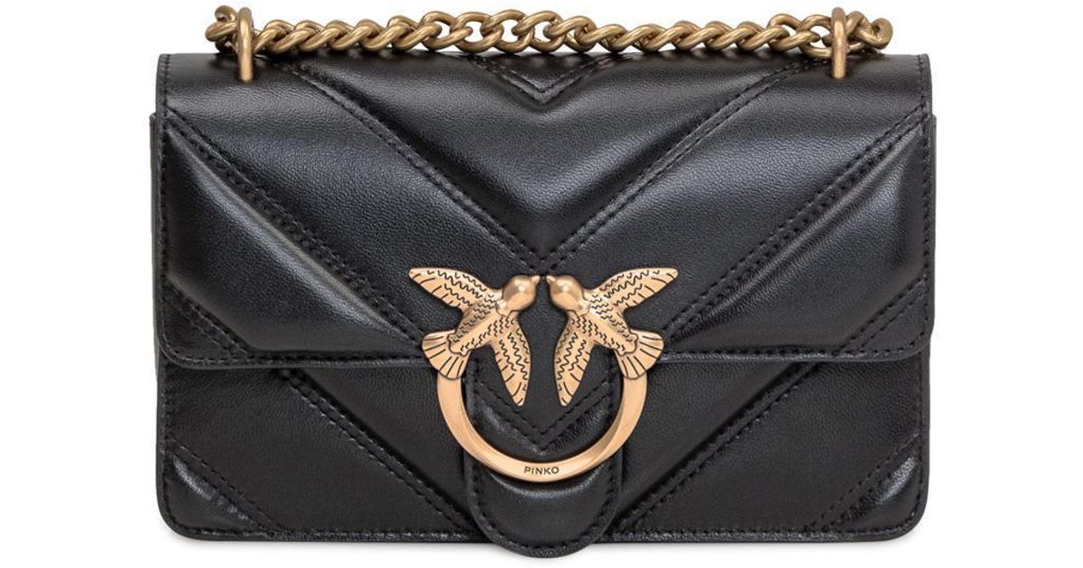 Pinko Love One Mini Light Bag in Gray | Lyst