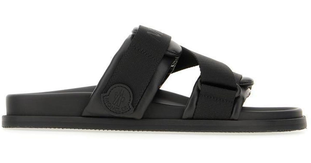 Moncler Slippers in Black | Lyst