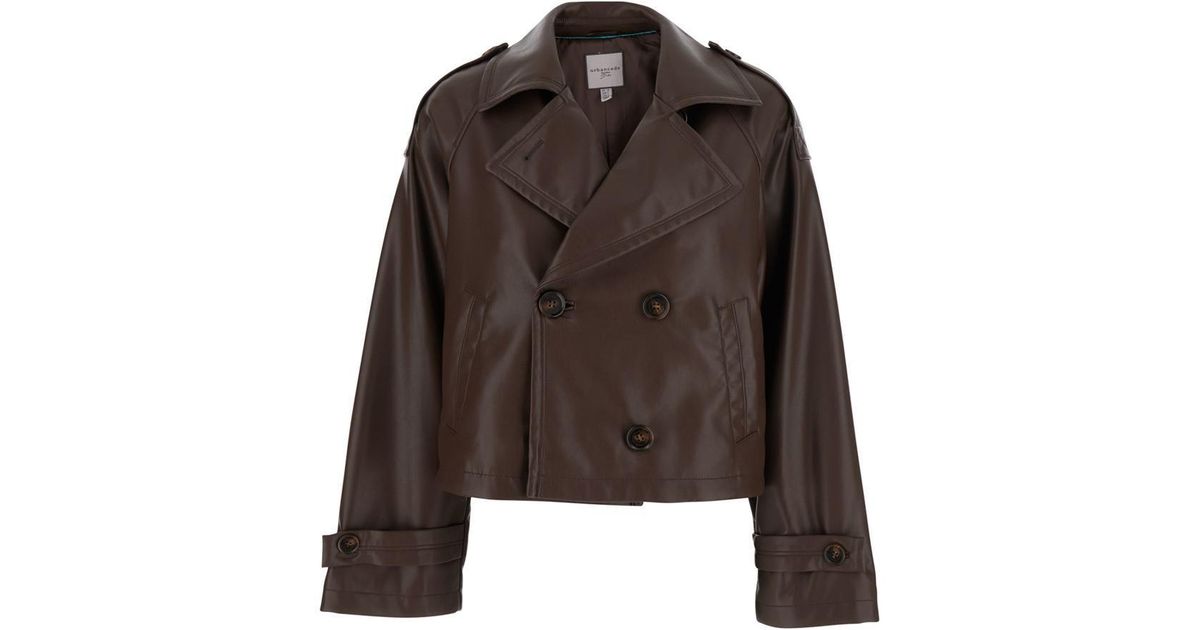 Urbancode Jacket With Bottons in Brown | Lyst