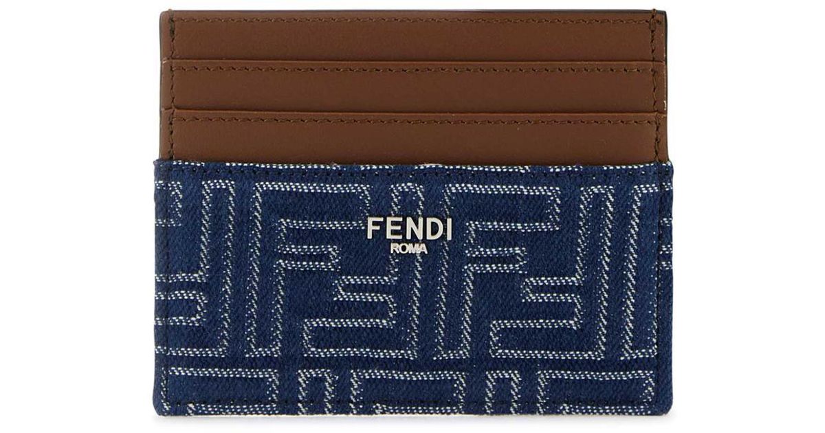 Fendi Wallets in Blue for Men | Lyst
