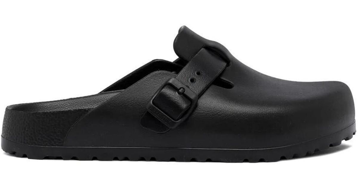 Birkenstock Boston Leather Clogs in Black | Lyst