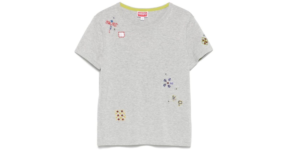 KENZO Top in Gray | Lyst