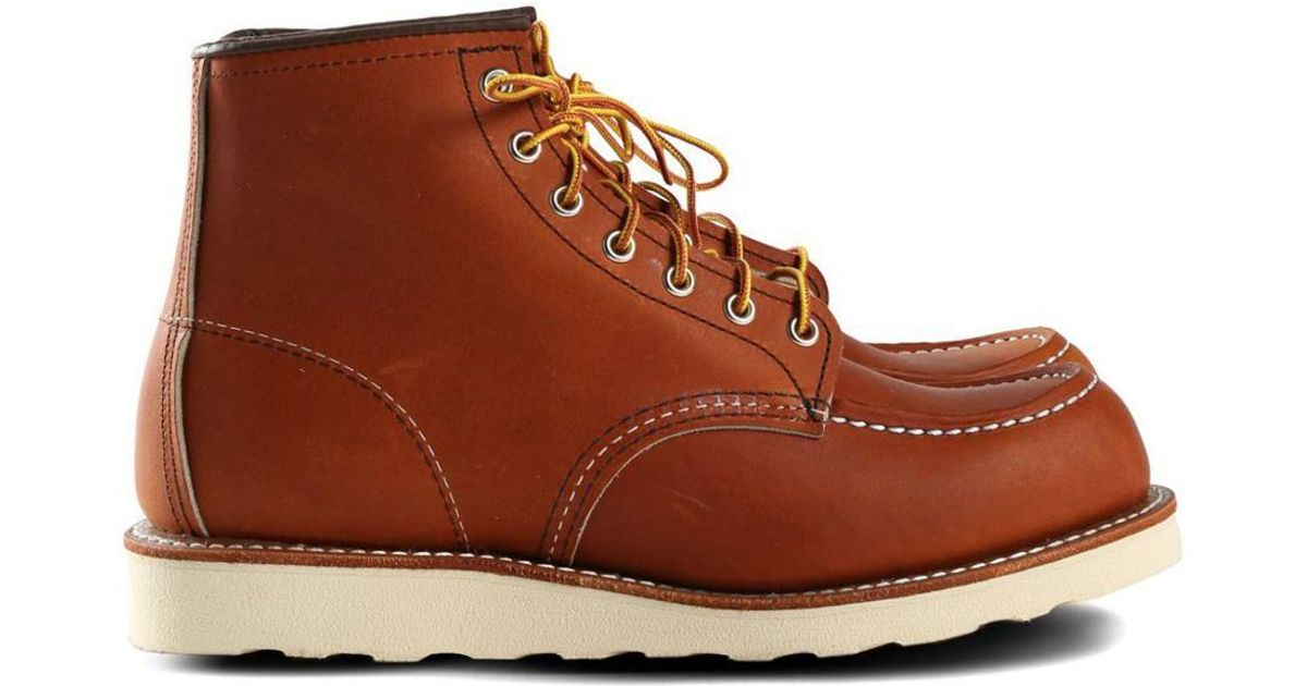 Red Wing Classic Moc Ankle Boots in Brown for Men | Lyst