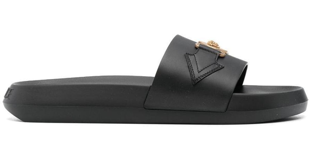 Versace Sandals in Black for Men | Lyst
