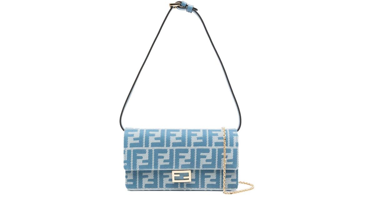 Fendi Wallets in Blue | Lyst