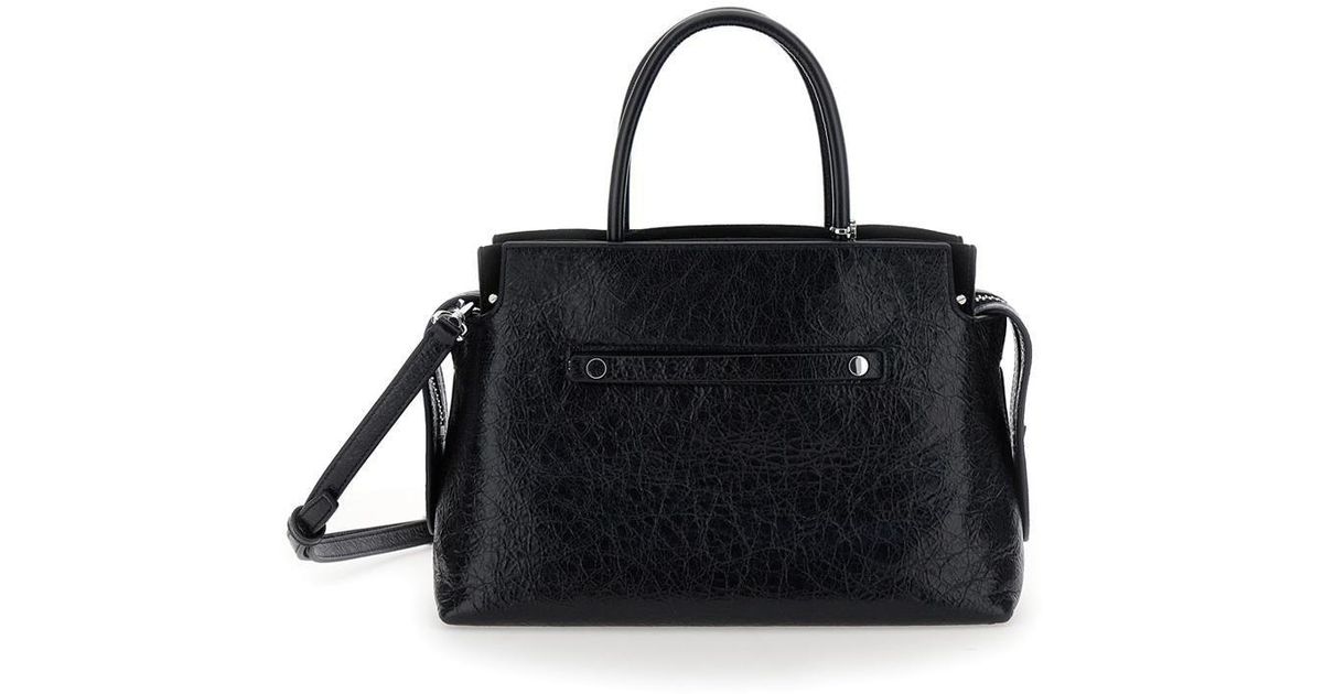 Tory Burch 'Mercer' Handbag With Rivet Details And Distressed Effect in ...