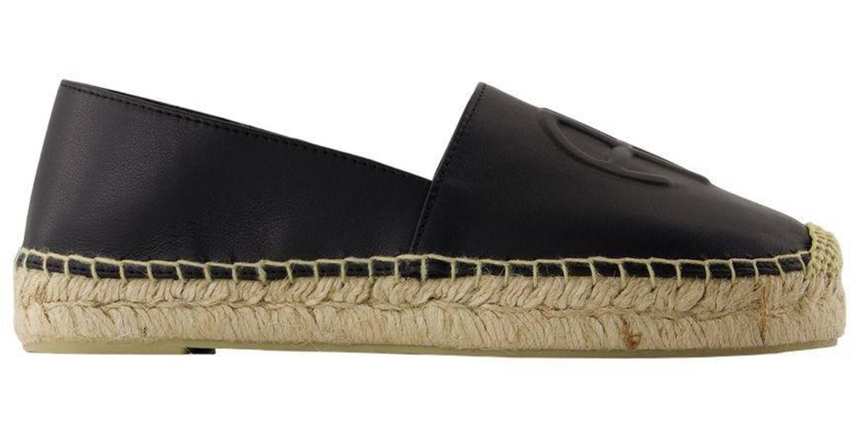 Anine Bing Paloma Espadrilles Flat Shoes in Black | Lyst