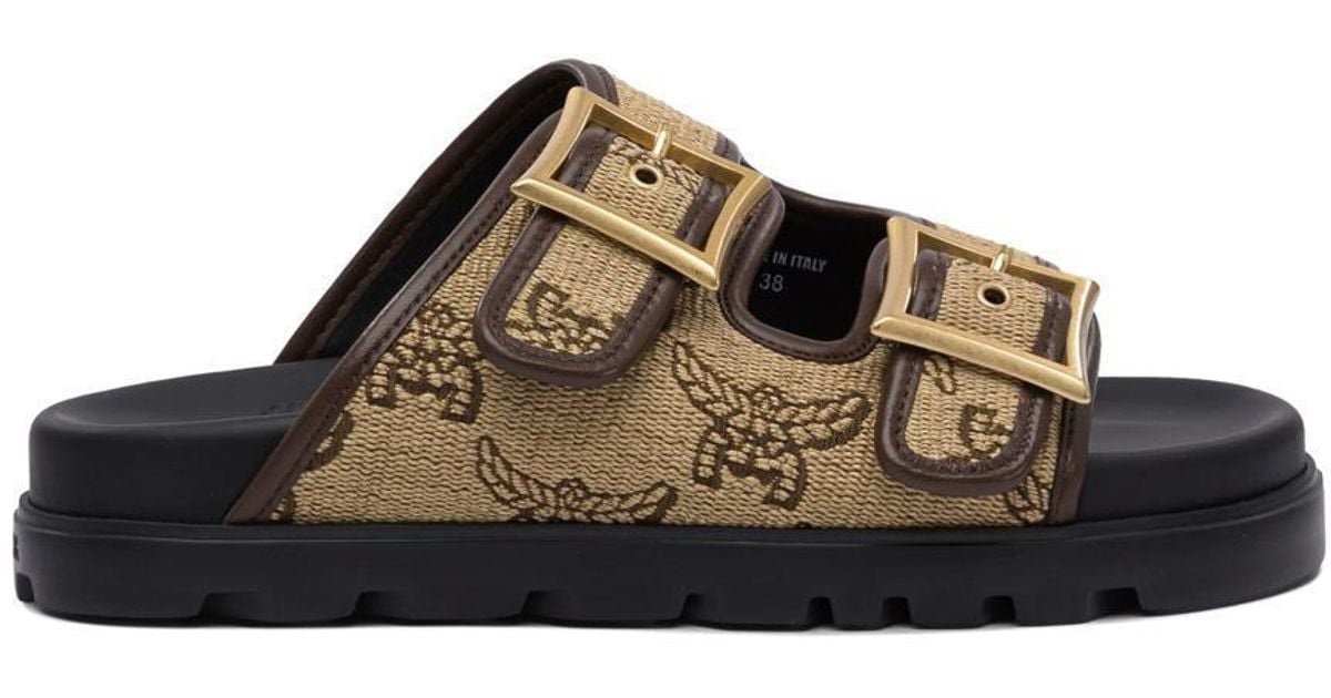 MCM Sandals in Brown | Lyst