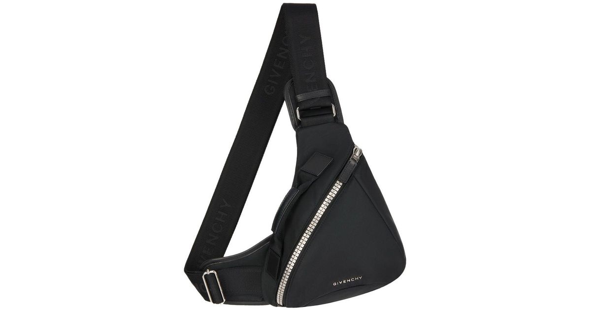 Givenchy "G-Zip Triangle" Bag in Black for Men | Lyst