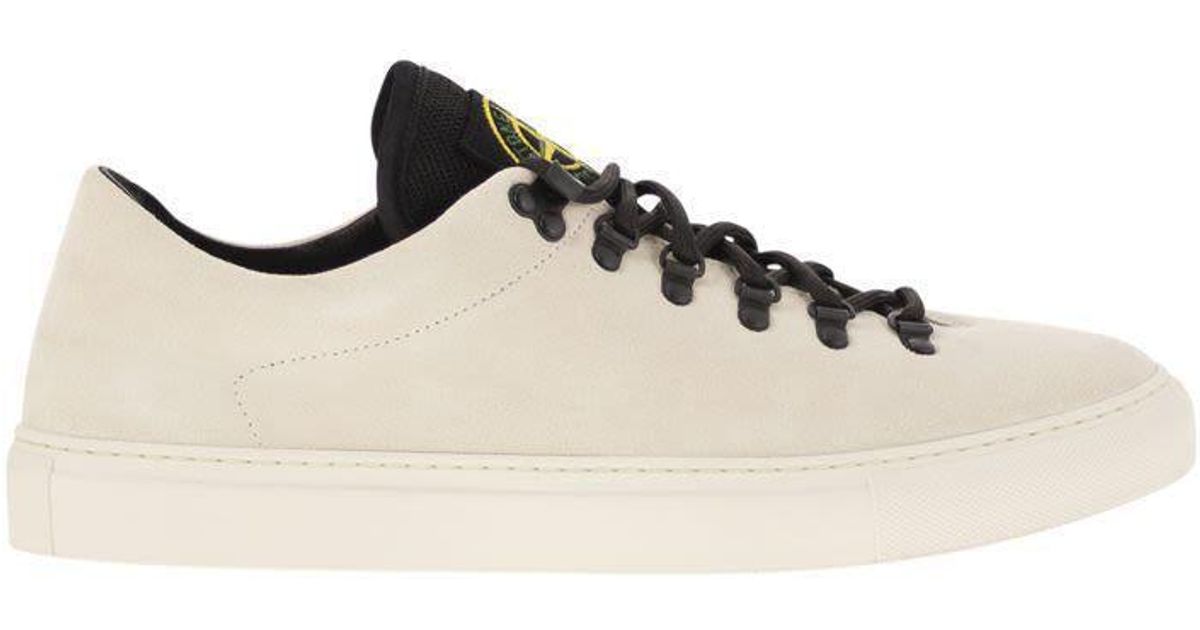 Stone Island Laced Trainer With Logo Sneaker for Men | Lyst