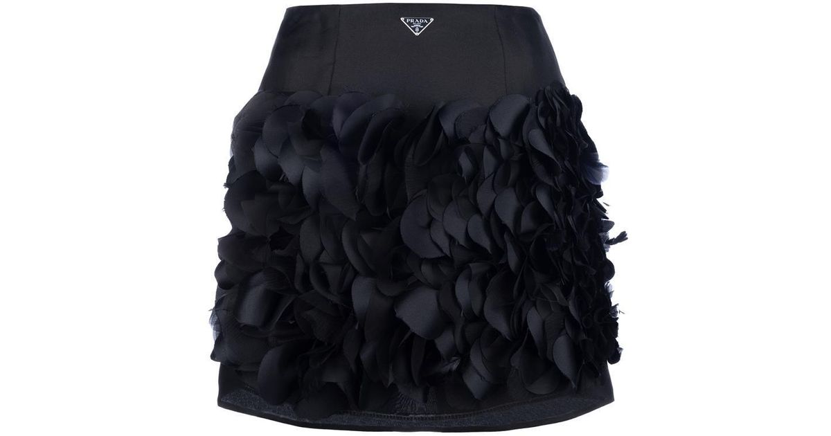 Prada Skirts in Black | Lyst
