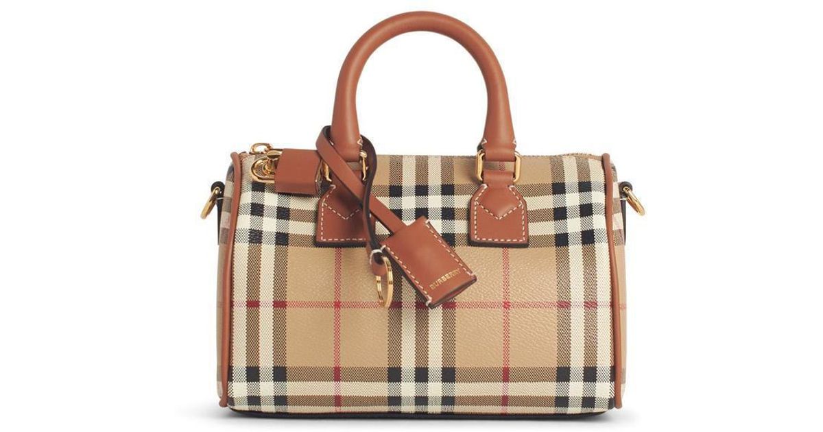 Burberry Cotton Blend Top Box in Natural | Lyst