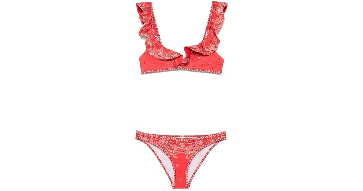Zimmermann Beachwears in Red | Lyst