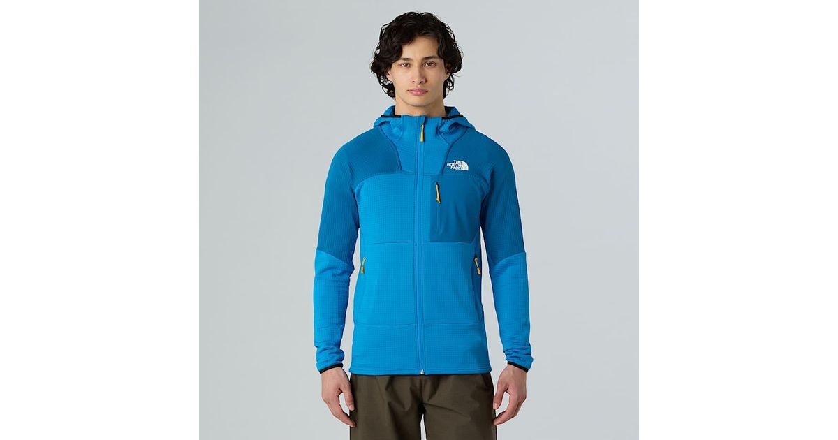 The North Face Stormgap Power Grid Hooded Jacket in Blue for Men | Lyst UK