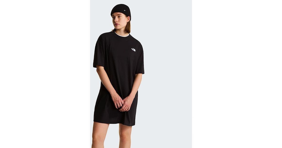 The North Face Evolution Simple Dome T-Shirt Dress in Black | Lyst UK