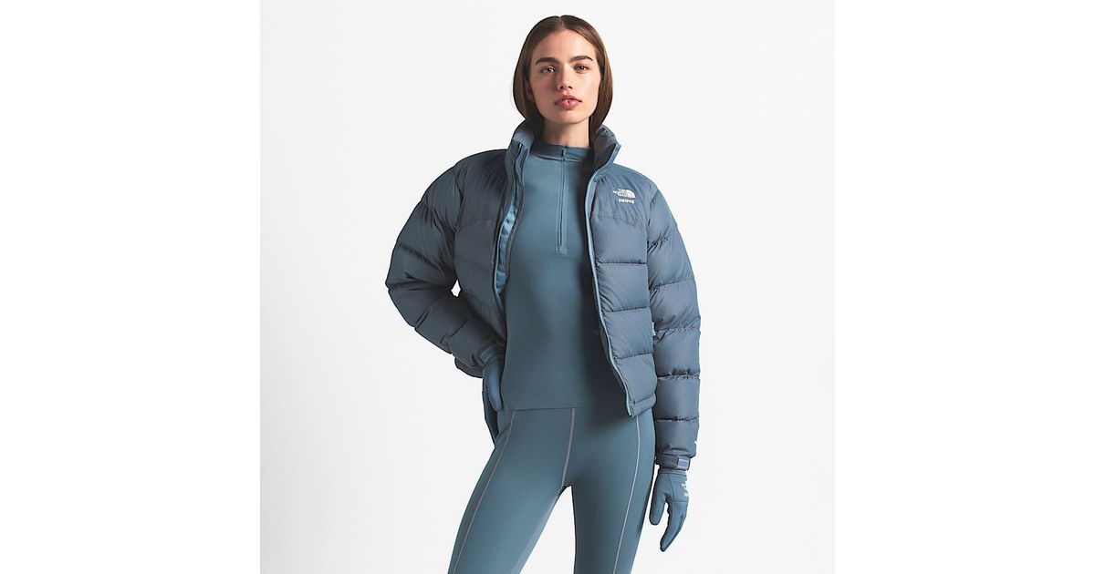 The North Face X Skims 2000 Retro Nuptse Jacket in Blue | Lyst UK