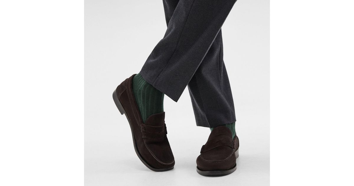 Theory Trouser Socks in Black for Men | Lyst