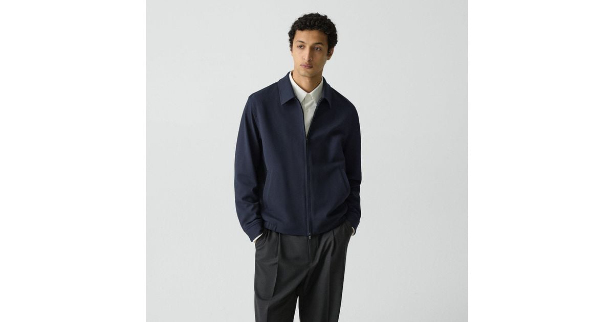 Theory Blouson Zip Jacket in Blue for Men | Lyst