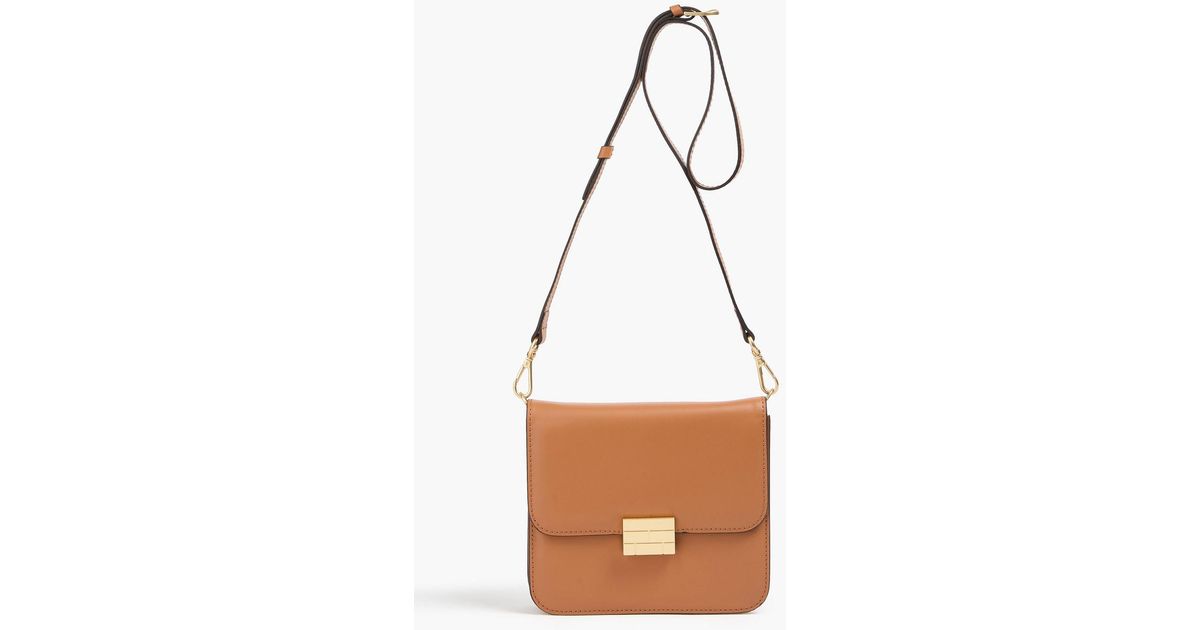 FRAME Le Signature Mini Leather Shoulder Bag in White | Lyst UK