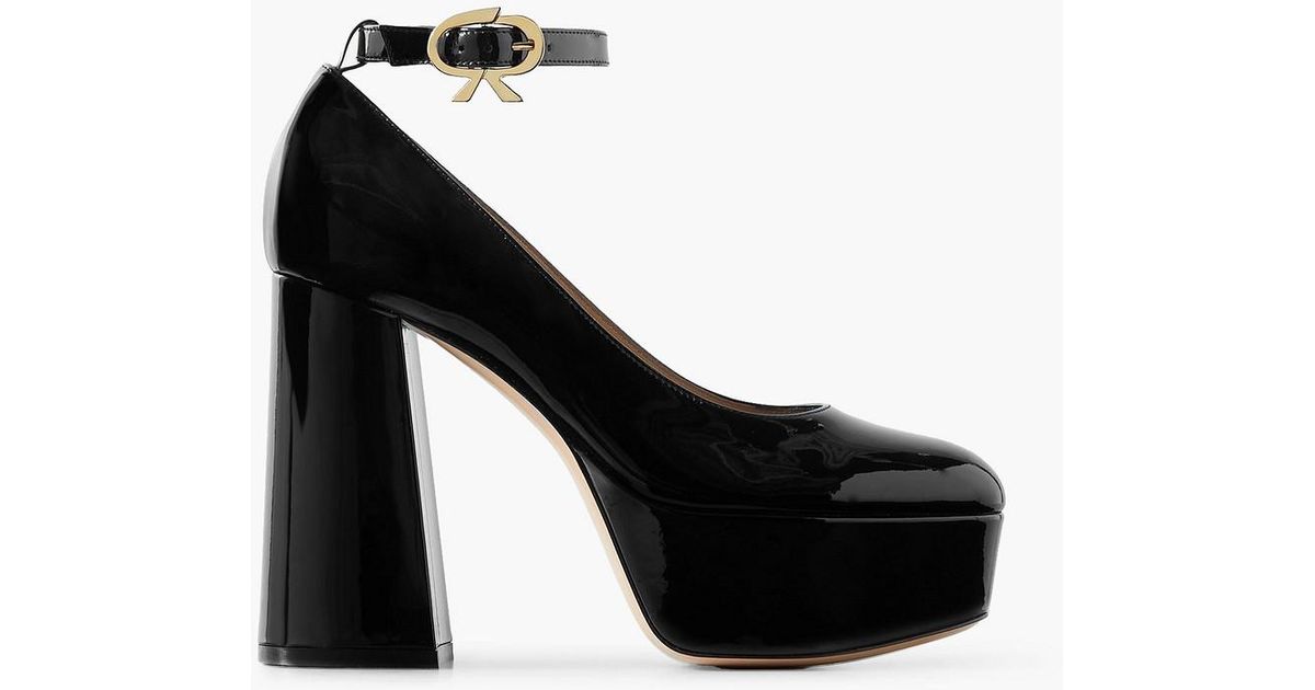 Gianvito Rossi Vernice 70 Patent-leather Platform Pumps in Gianvito Rossi Vernice 70 Patent-leather Platform Pumps in