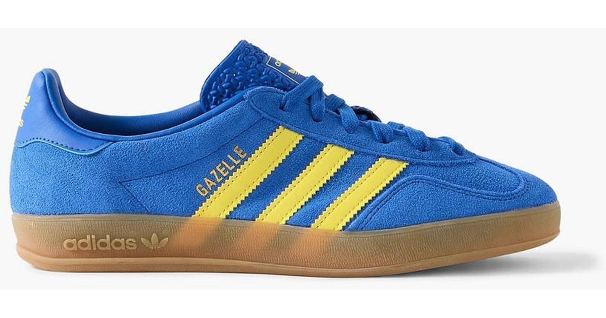 adidas Originals Gazelle Indoor Suede Sneakers in Blue | Lyst UK