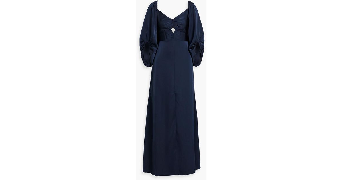 Sachin & Babi Angelina Cutout Satin Gown in Blue | Lyst