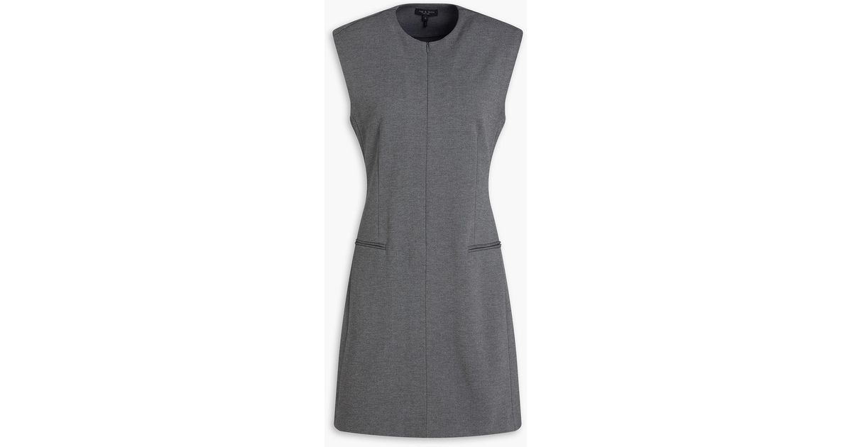 Rag & Bone Tina Jersey Mini Dress in Grey | Lyst UK