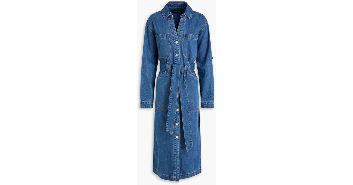 Veronica Beard Evelyn Denim Midi Shirt Dress in Blue | Lyst UK