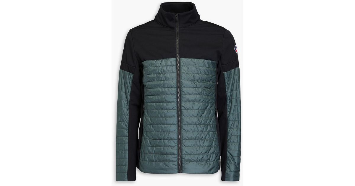 Fusalp Estaris Quilted Shell And Jersey Jacket in Black for Men | Lyst