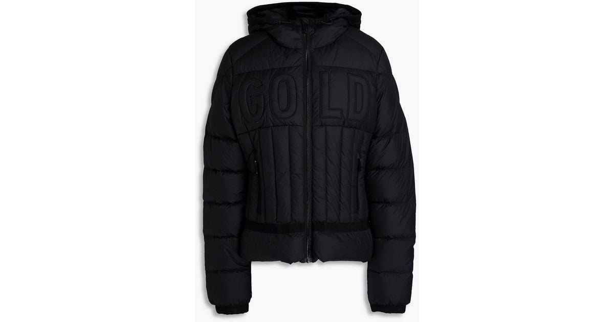 Goldbergh Foundation Embroidered Quilted Down Ski Jacket in Black | Lyst
