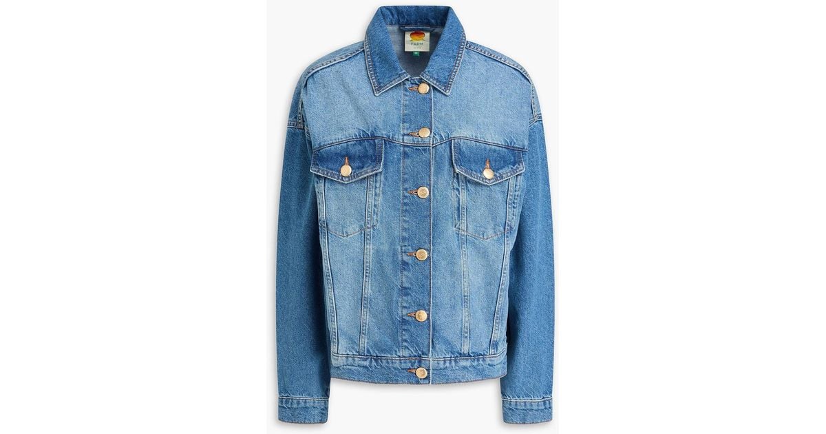 FARM Rio Denim Jacket in Blue | Lyst UK