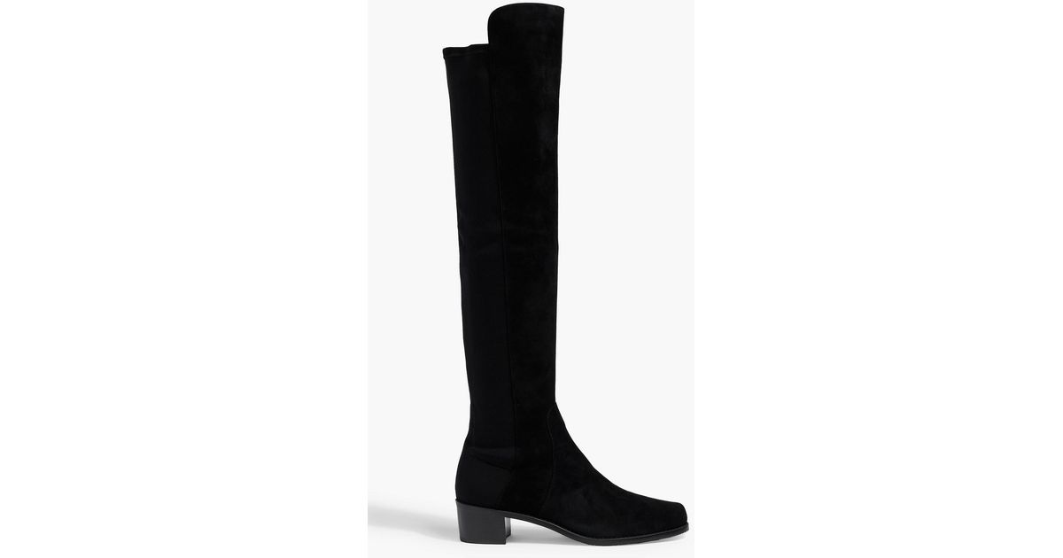 Stuart Weitzman Reserve Suede And Microstretch Over-The-Knee Boots in ...
